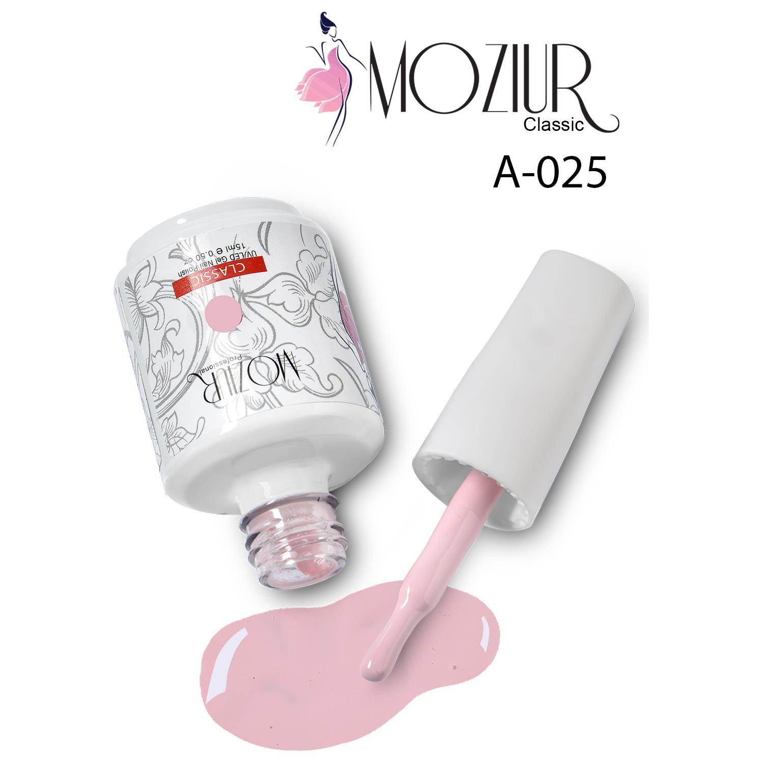 MOZIUR UV Led Kalıcı Oje 15ml A025 | Zerre İthalat